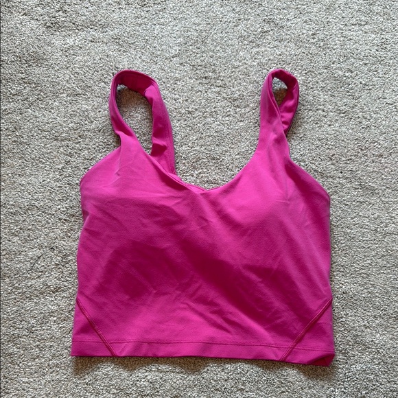 lululemon athletica | Tops | Lululemon Athletica Sonic Pink Align Tank ...